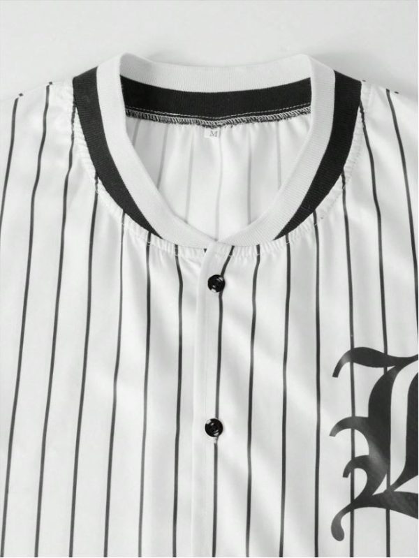 Fully Customizable Baseball Jersey lined Pattern - Melash Sports